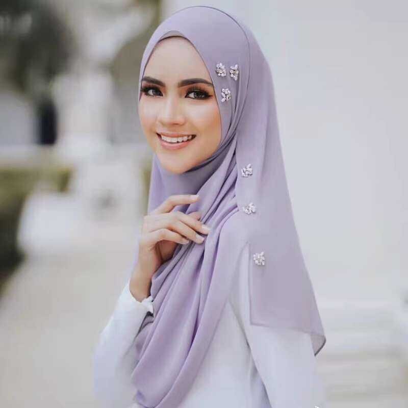 Tt Tt Fashionable Beaded Maginhawa Mahaba Perla Chiffon Matatag Na ...