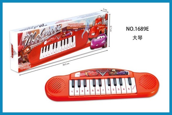 SMALL MUSICAL PIANO MUSIC KEYBOARD HELLO KITTY FROZEN SOFIA CARS TOY ...