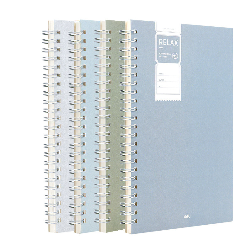 Deli 5PCS Thick A5 Spiral Notebook 60Sheets Binder Notebook Line ...