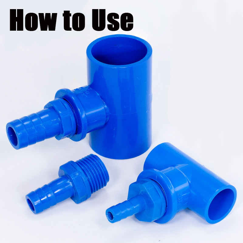 PVC Hose Quick Connector Hose Adapter Connector 20/25mm to 8/10/12/16mm ...