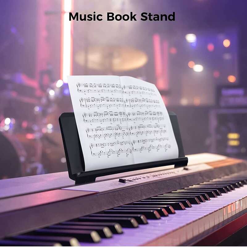Portable Stand, Desop Book Sheet Music Stand for Roland Yamaha P35 P45 P48 P105 P115 P121 ...