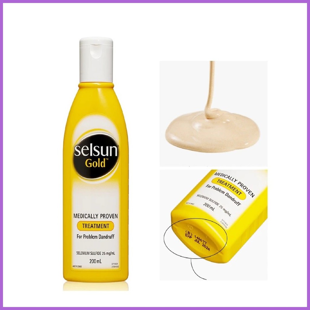 Selsun Gold Dandruff Medicated Selenium Sulfide Shampoo Treatment ...