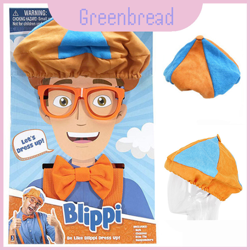 Blippi Hat Dress Up Theme Kids Birthday Party Decoration Cosplay ...