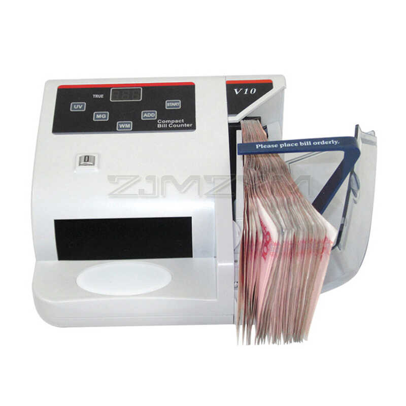 Portable V10 Multi-Currency Cash Banknote Money Bill Counter Counting ...