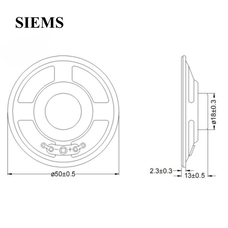 Speaker 8R/4R 0.5W1W/2W/3W/5W diameter 45/50/57/66/77MM Small speaker ...