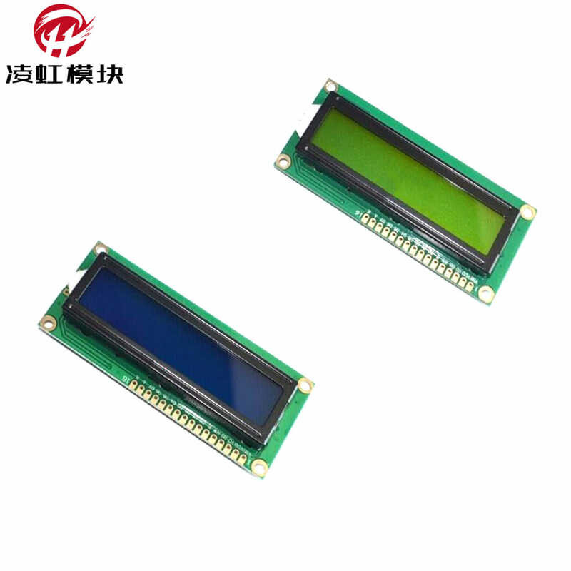Lcd1602 With Background LCD 1602A-5V Blue Background White Text Display ...