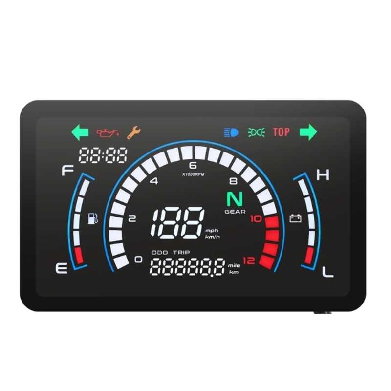 Dashboard 9 Full Digital Odometer Meter Speed Gauge Assy For Ex5 Dream ...