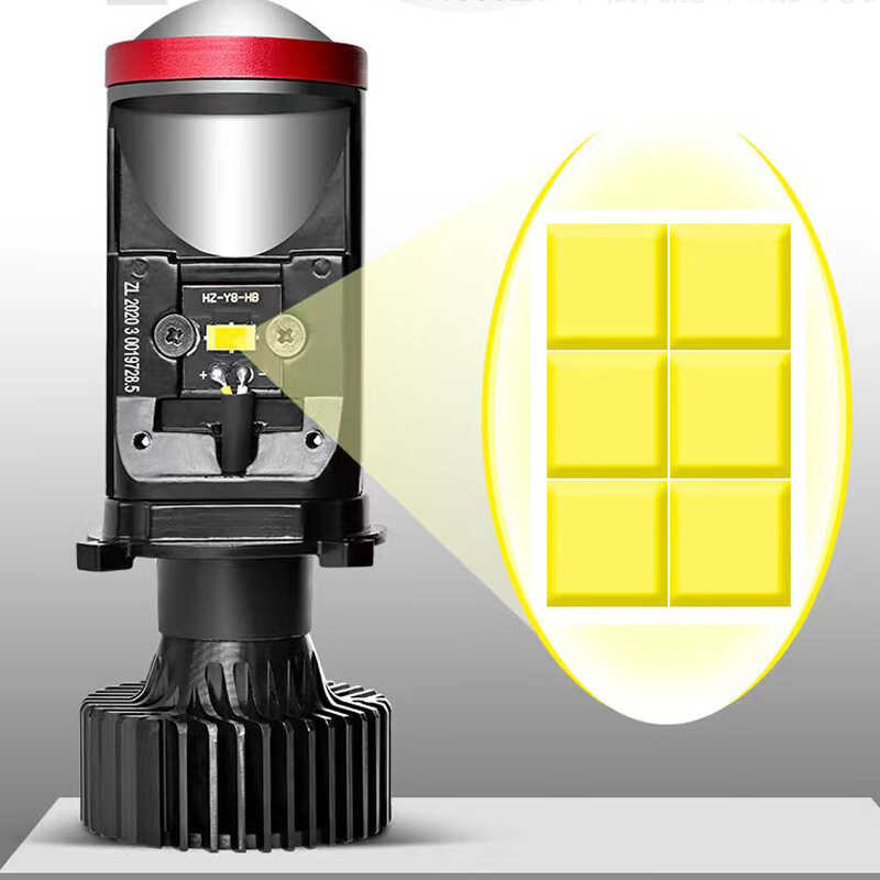 Projector Y8 Mini Lens Auto H4 LED Headlight Bulbs Kit Conversion High ...