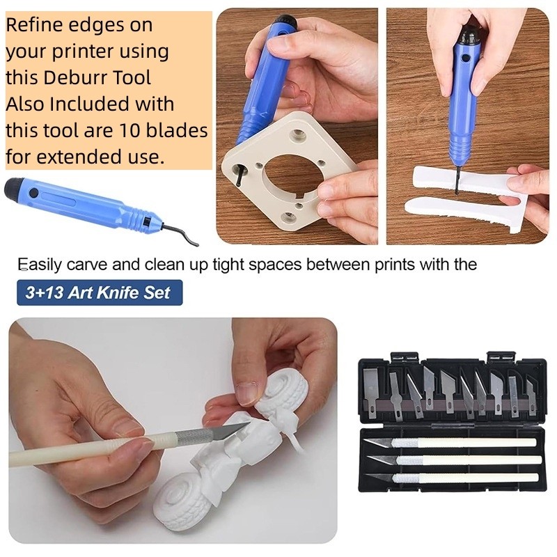 38 Pcs Model Grinding Deburring Engraving Carving DIY File Cutter ...