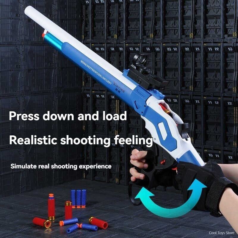 SK M1887 Soft Bullet Shell Ejecting Toy S Rifle Airsoft Weapons Adults ...