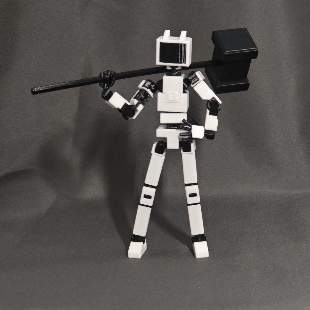 TV People 3D Printed Mannequin Multi-Jointed Movable Robot 1.0 Dummy 13 ...