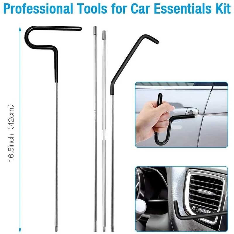 Car New Kit Door Open Grabber Lockout Lock Pick Set Long Range Reach ...