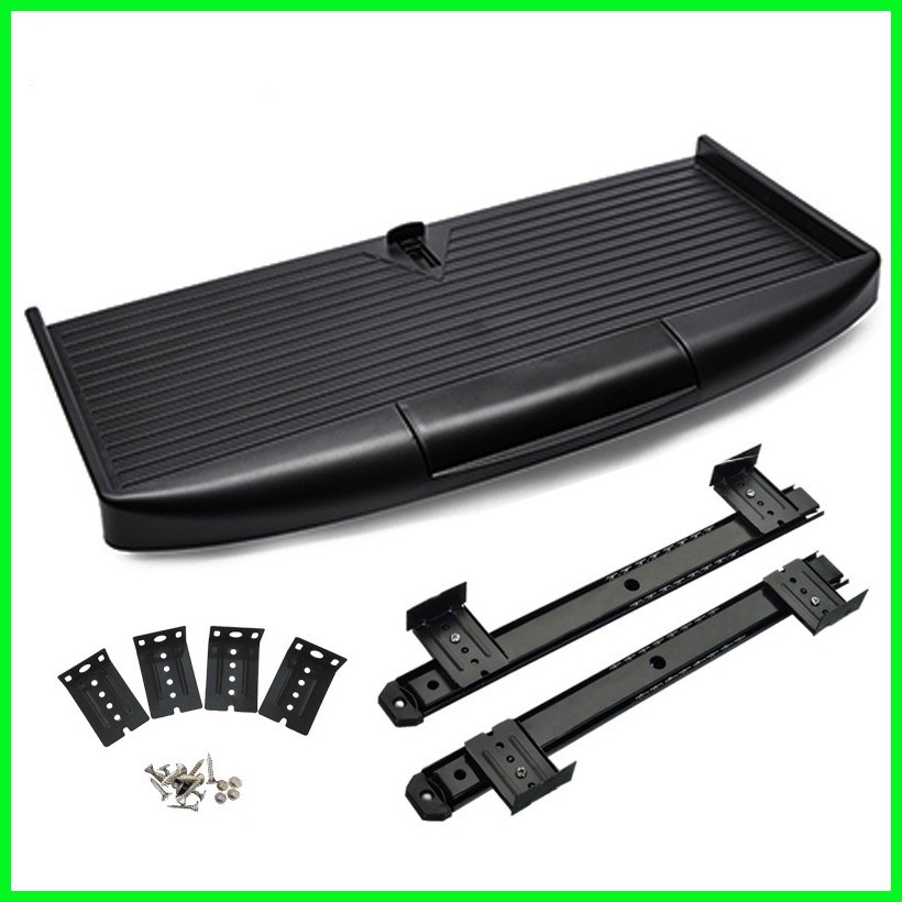 ♂ Keyboard Tray Keyboard Drawer with Universal Heavy Duty Slide Rail ...