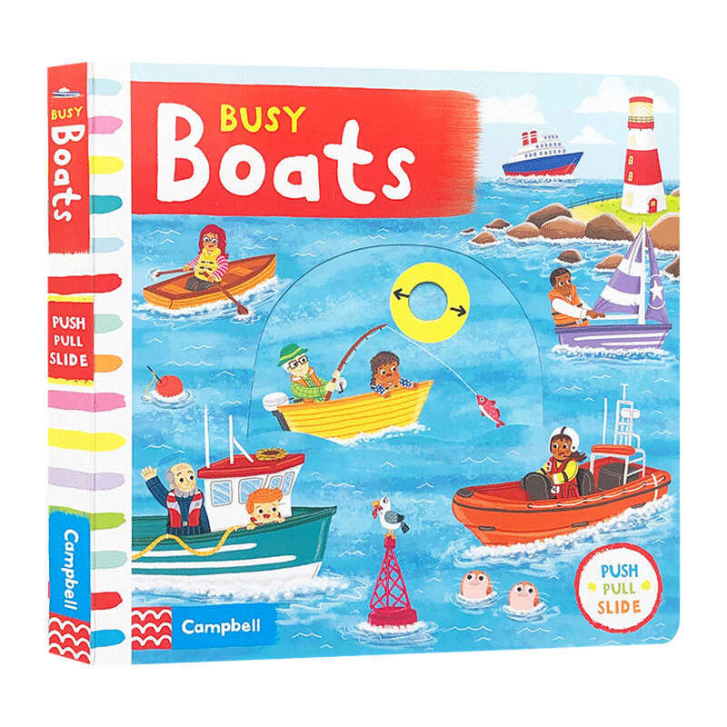 Busy Series Busy Boats English Original Picture Book Busy Boats English ...