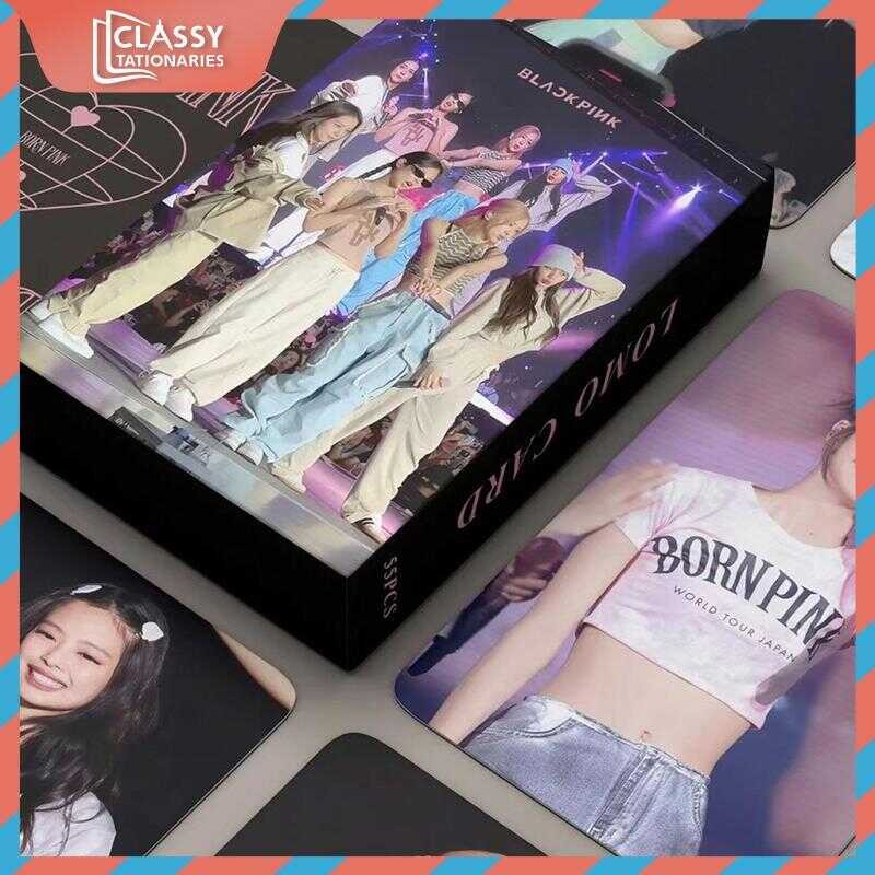 55 Pcs Cute And K-Pop Black-Pink Picture Flower Dance Newest BPTG Cards ...