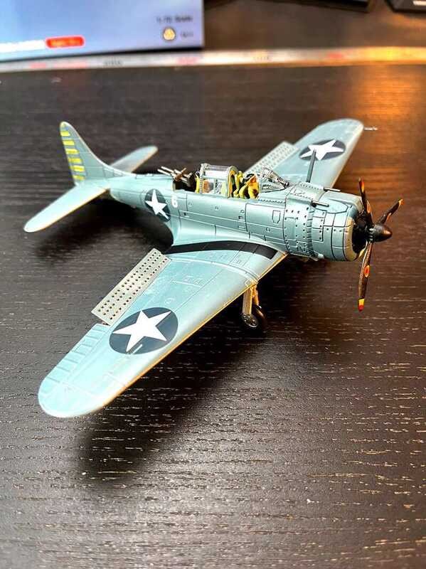 Alloy Wltk1:72 Aircraft Model World War Ii, American Dreadnought Sbd-3 ...