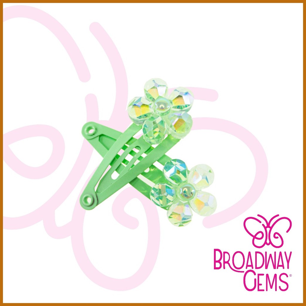 ∷ ⚖ BROADWAY GEMS Snap For Kids with Flower Design Pair (2SP721-2 ...