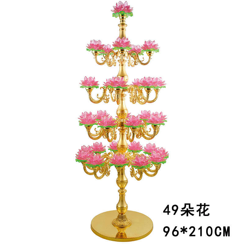 Exclusive Design led Colorful 19 Pins Lotus Lamp Buddha Lamp Buddhist ...
