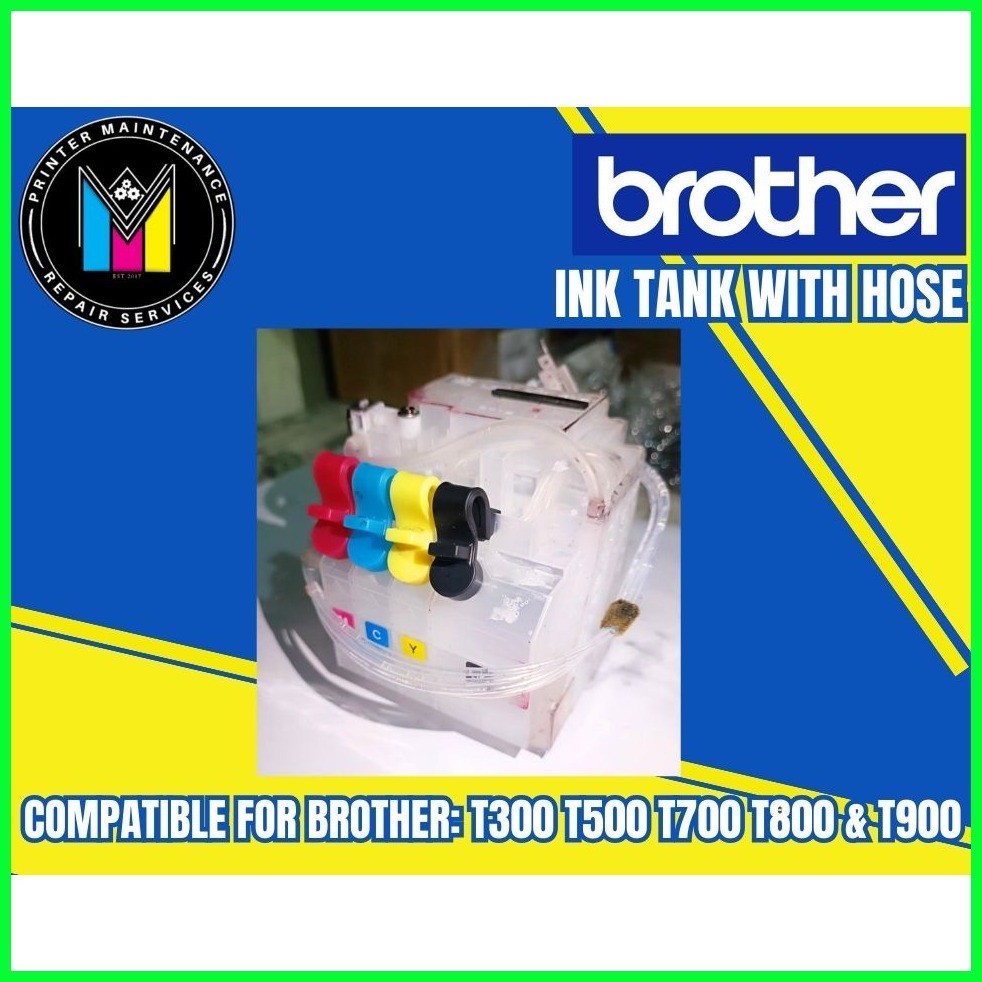 Original Brother Ink Tank With Hose Compatible for Brother T300 T500 T700 T800 & T900 Printer ...