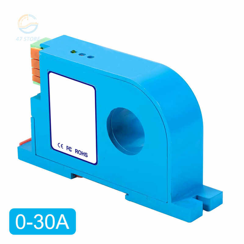 4-20mA Isolated Perforated AC Transmitter Single-phase Current Sensor ...
