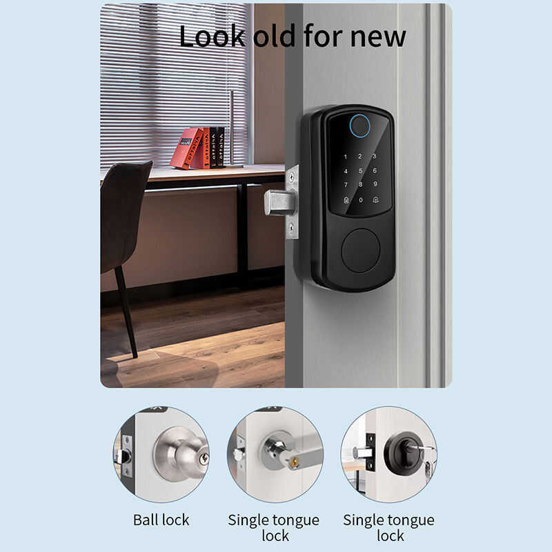 LY Fingerprint Smart Deadbolt Pas Keyless Entry Door Lock With Toucreen ...