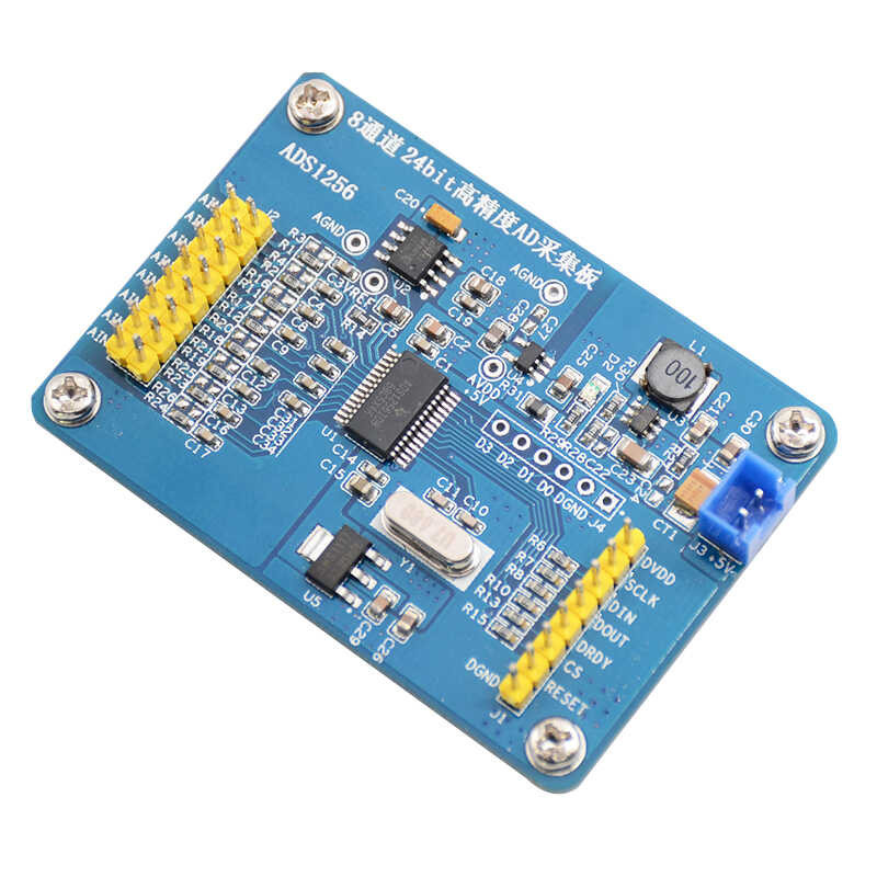 24 ADS1256 Bit AD Module High-Precision ADC Data Acquisition Card Input ...