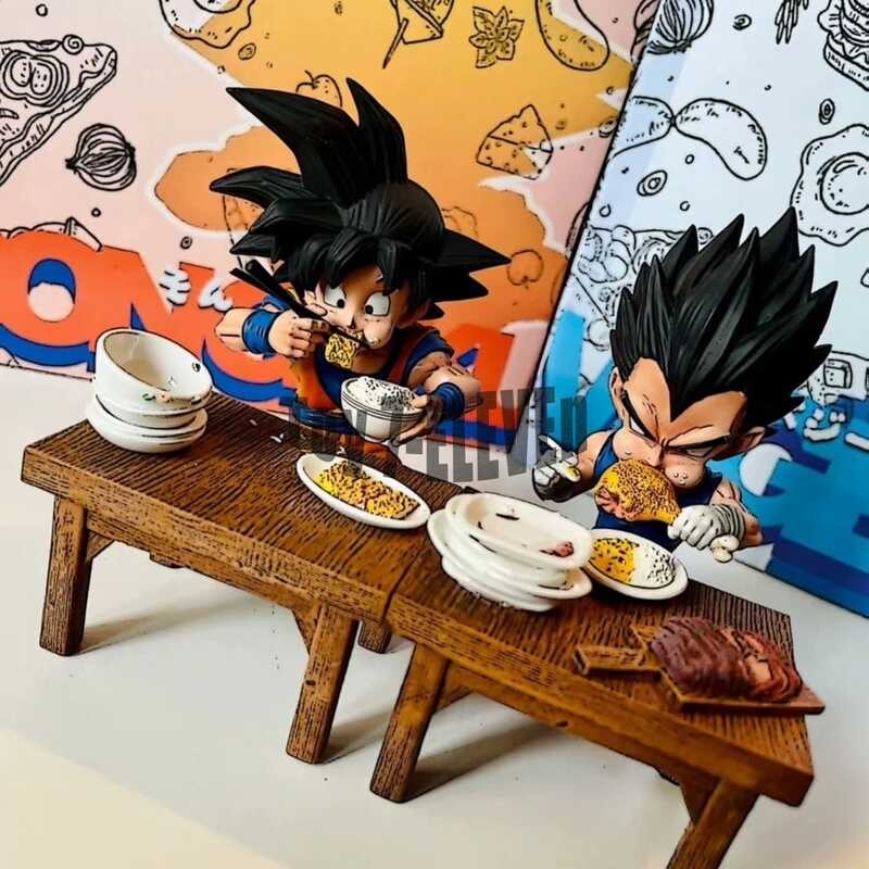 Ball Dragon Z Anime Son Goku Vegeta Kumakain Ng Er Saiya Figure 9Cm PVC ...