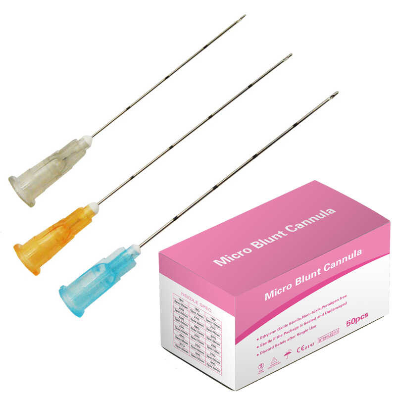 [P0512] 50Pcs Per Pack Disposable Microcannula 18G 30G Dermal Injection ...