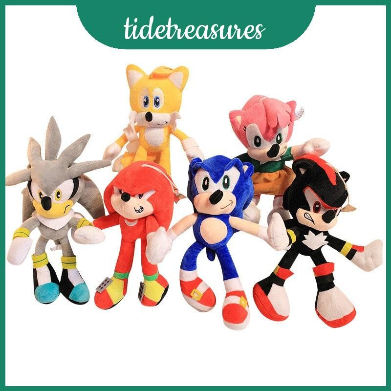 28cm Gift Perfect Sonic The Hedgehog Shadow Amy Rose Knuckle Tail Plush ...