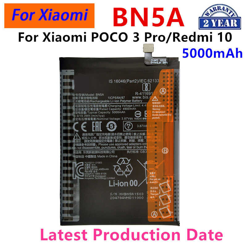 Brand New BN5A 5000mAh Battery For Xiaomi POCO mi3 pro mi 3 pro/Redmi ...