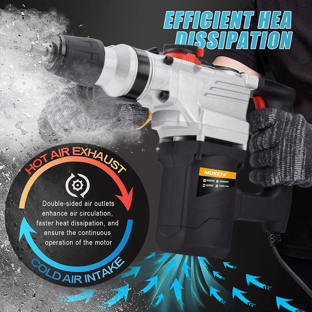 【COD】7880W Jack Hammer Drill Heavy Duty Rotary Hammer Drill Chipping ...