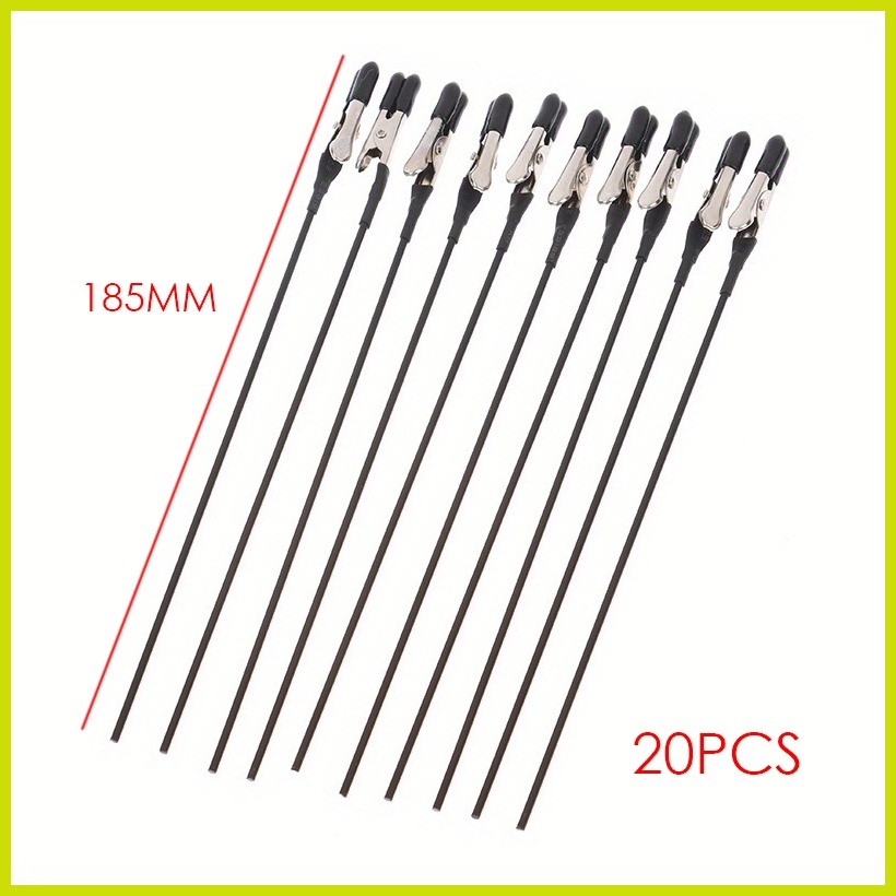↙ 20pcs Metal Model Painting Alligator Clip Stick With Rubber Tips DIY ...