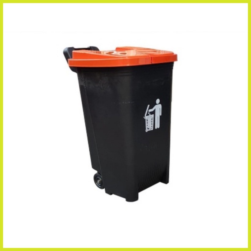 80 LITERS OROCAN TRASHCAN / TRASH BIN with Wheels and Lock ( Basurahan ...