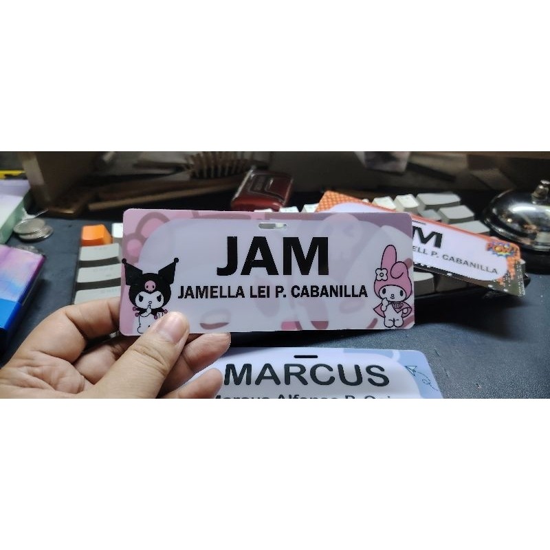 PVC LAMINATED CUSTOMIZED NAME PLATE/NAME TAG FOR KIDS | Shopee Philippines