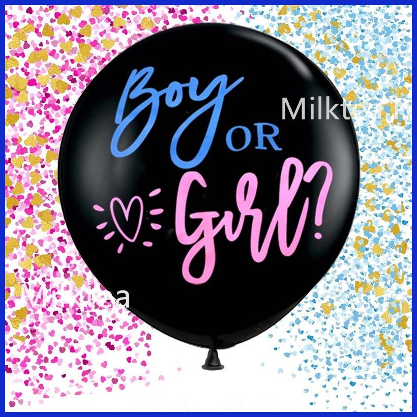 Gender Reveal Boy Or Girl Balloons Party Decorations Gender Disclosure ...