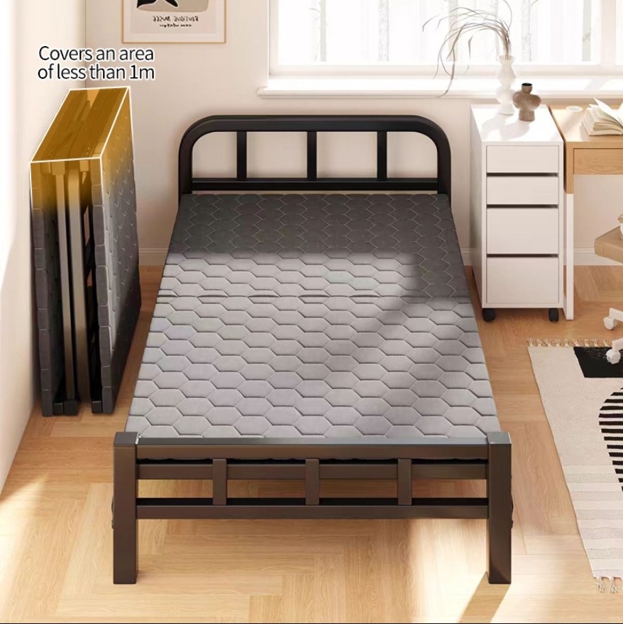 Metal Folding Bed Metal Foldable Frame Bed Heavy Duty Foldable Bed for ...
