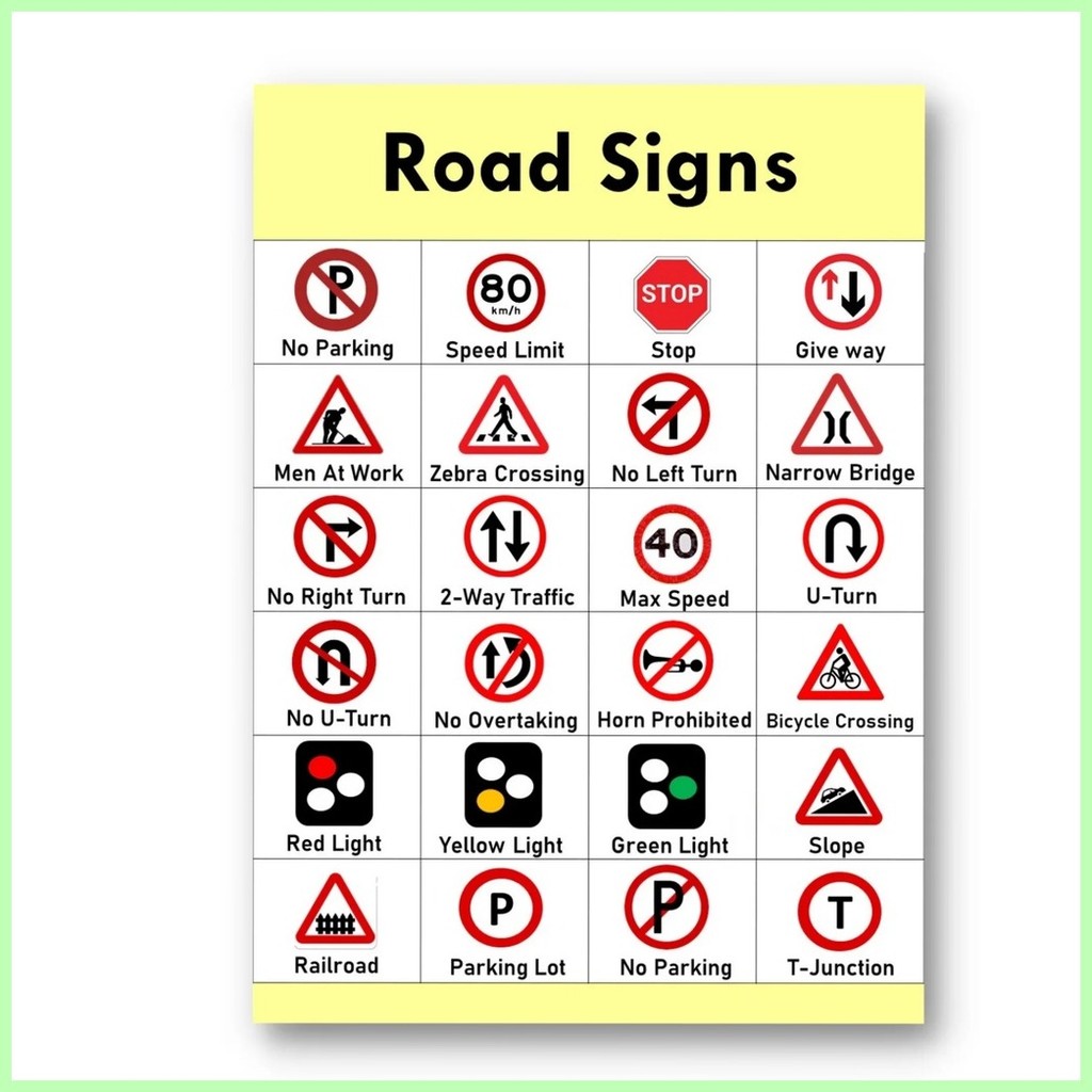 ⊘ ⊃ ⋇ Laminated Road Symbol Signs and Traffic Symbols, Road Signs ...
