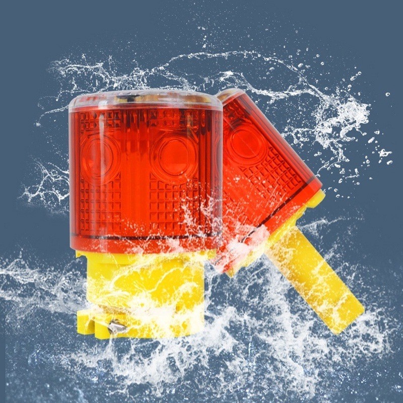 Waterproof LED Solar Warning Light, Traffic Blinker Cones Beacon ...