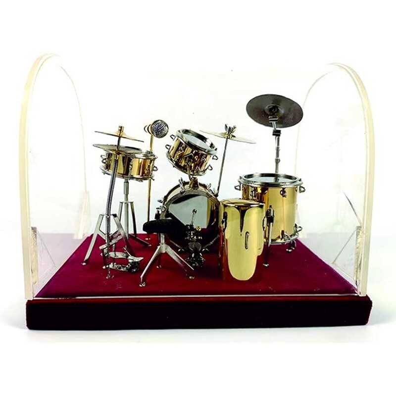 Miniature Jazz Drum Kit Model Mini Drum Cymbal Musical Instrument Model ...