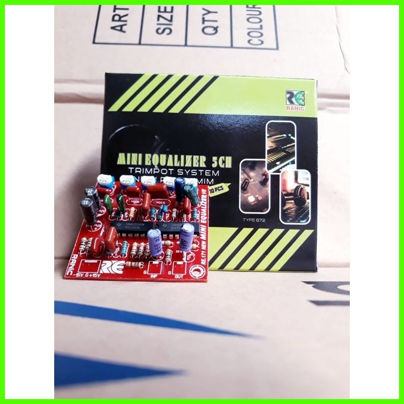 ⚖ ♥ Kit mini equalizer 5channel mono trimpot 2xTL084 (New Pantomim ...