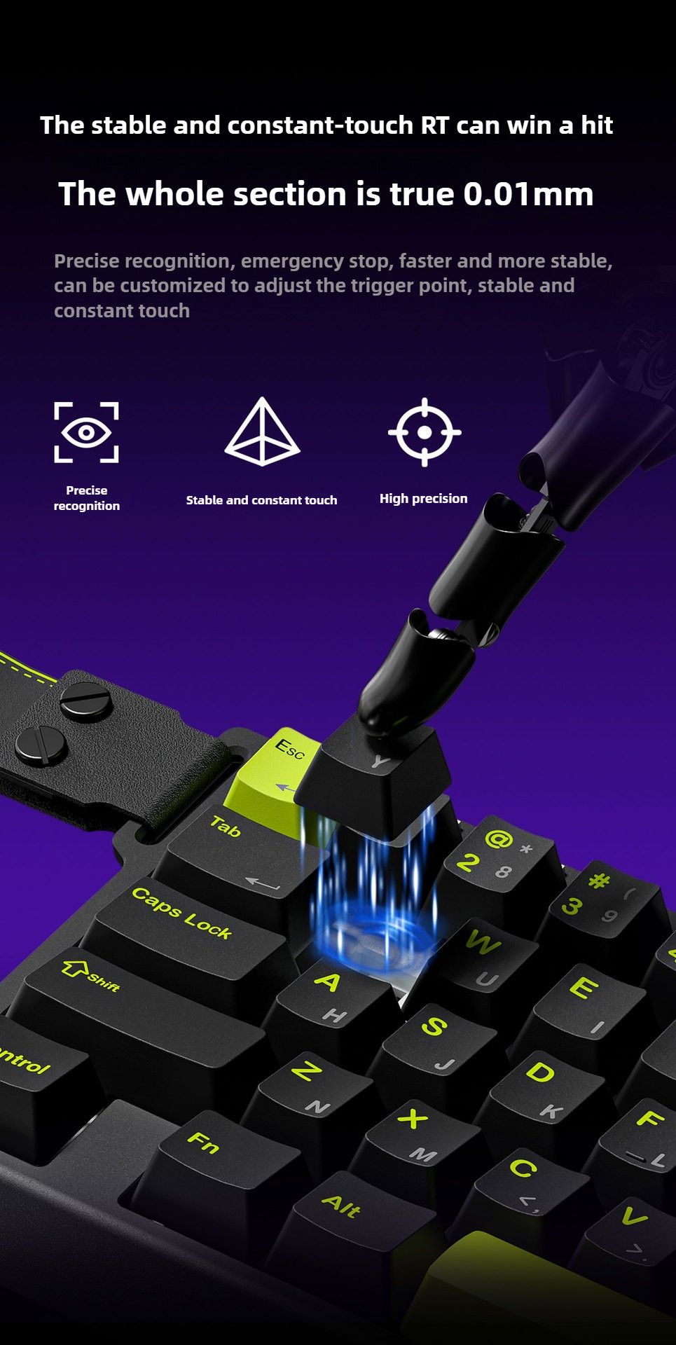 FURYCUBE M30HE 8K Magnetic Switch Rapid Mechanical Keyboard for Esports ...