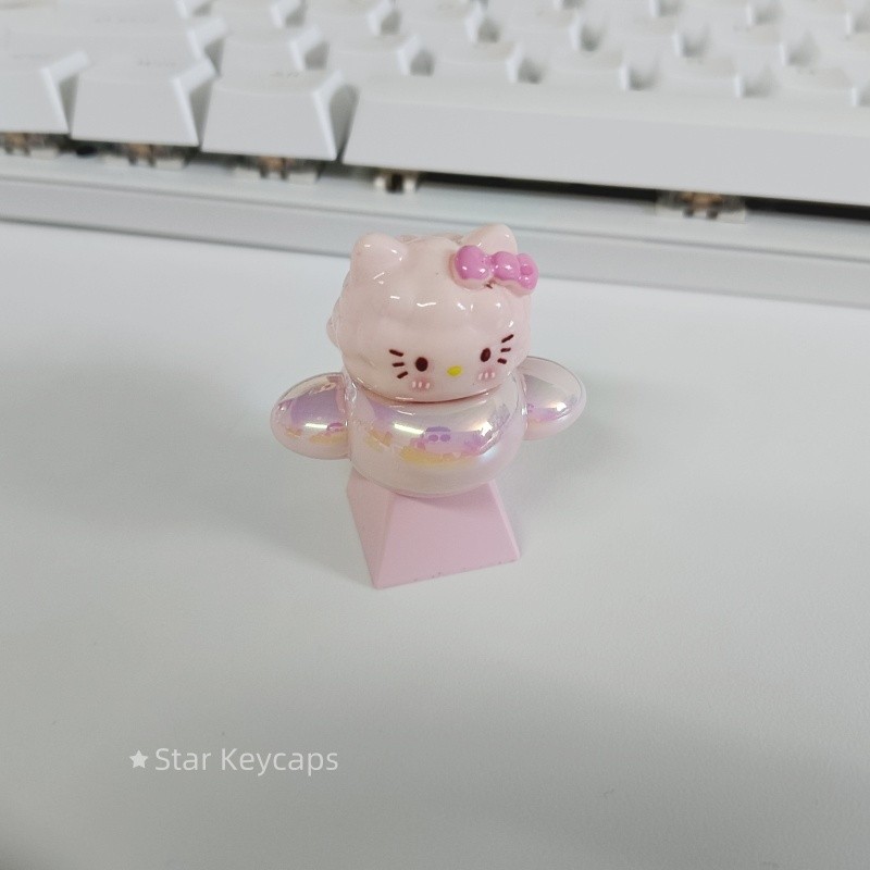 Cute Cartoon Aircraft Kuromi Sanrio Keycaps Customized MX Switch Gamer ...