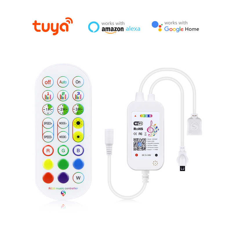 Smart Homekit Home RGB Led Tuya LED Strip Controller, Wifi Switch Para ...