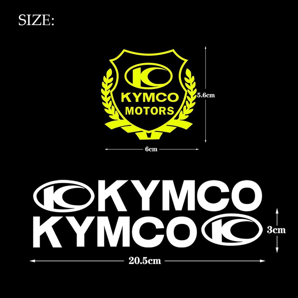 KYMCO Logo Letter Stickers for KYMCO Motorcycle Body Front Decorative ...