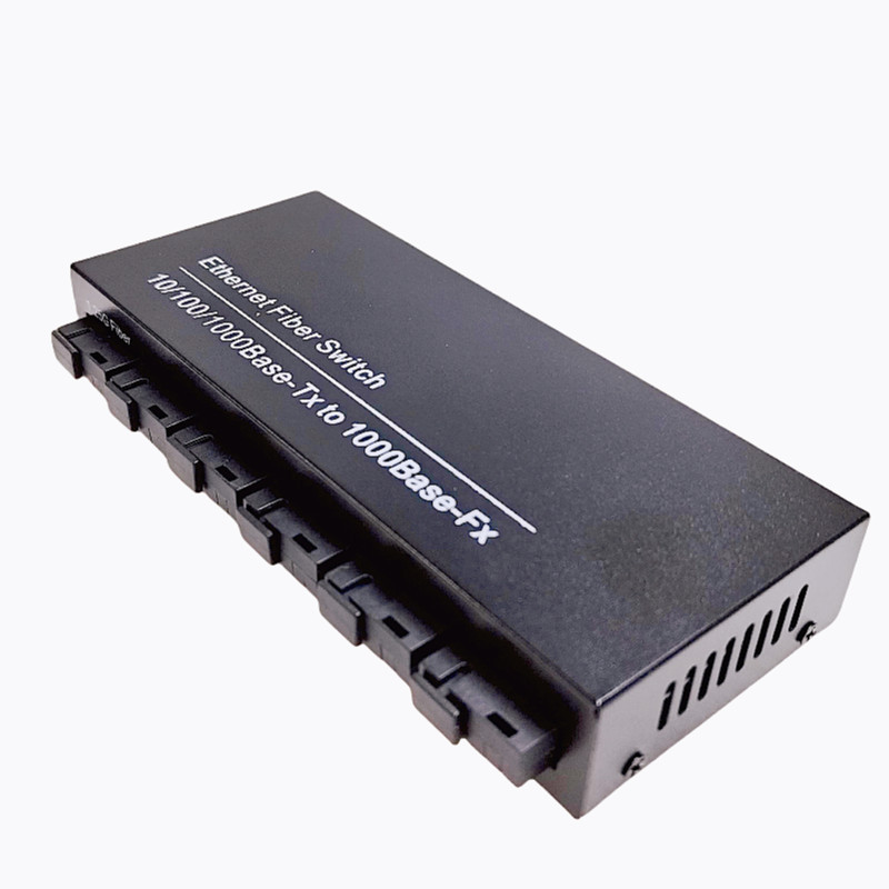 Gigabit Optical Fiber Switch 6 SC 2 RJ45 Ethernet Switch Media ...