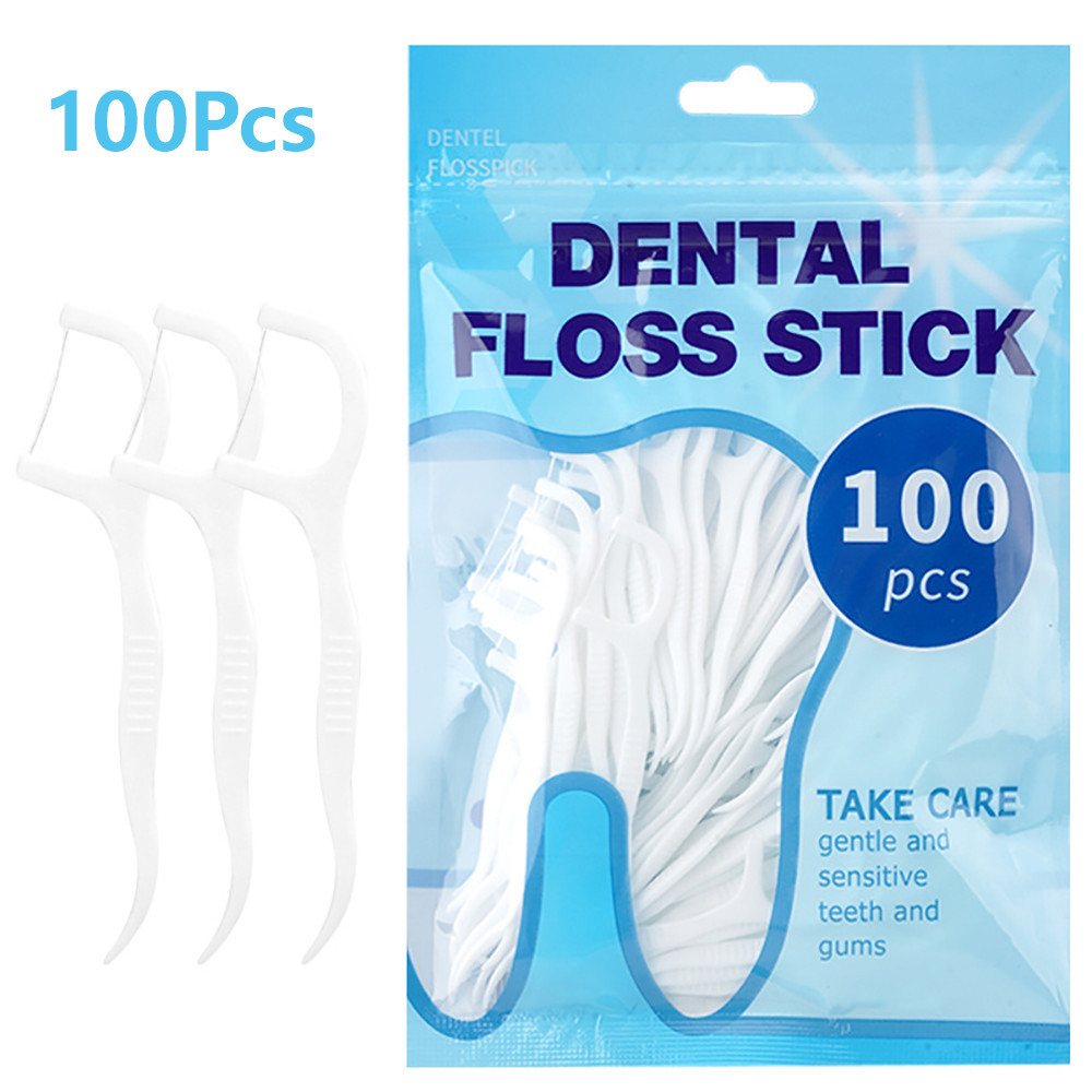 Floss Disposable Picks Clean Between Tooth Interdental Brush Toothpick ...