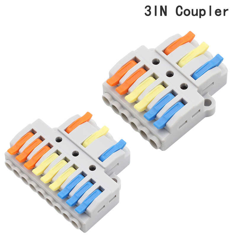 3 10PCS In 9 Wiring Terminal Quick PCT Lamp Connector Parallel Wire ...