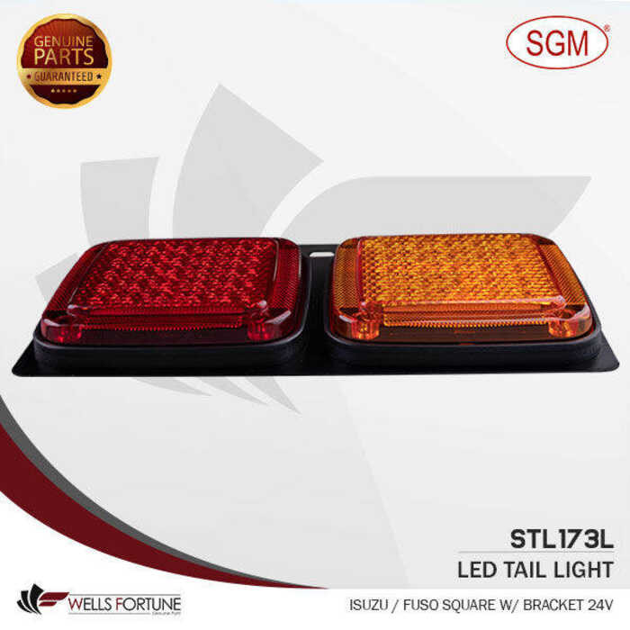 LY Isuzu / Fuso Square SGM LED Tail Light - 24V (2 Pcs) | Shopee ...