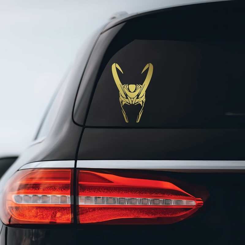 sticker Loki helmet sticker notebook car laptop 10.16 cm x 15.24 cm ...
