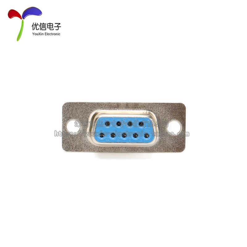 Db9 Plug Socket Babaeng Lalaki Ulo Metal Shell Serial Port Double Row 9 ...